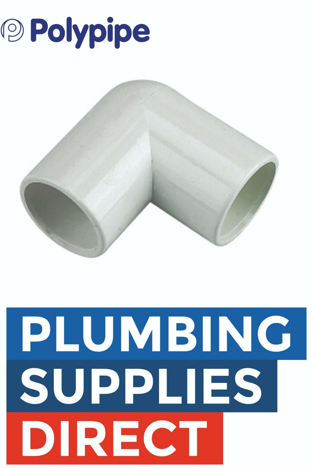 Polypipe Overflow Condense 90° Elbow Bend 21.5mm Solvent Weld, In White ...