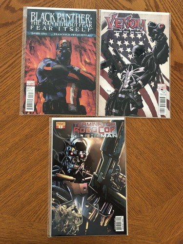 Black Panther Man Without Fear #521 & Venom #4 Terminator Robo Cop Kill ...