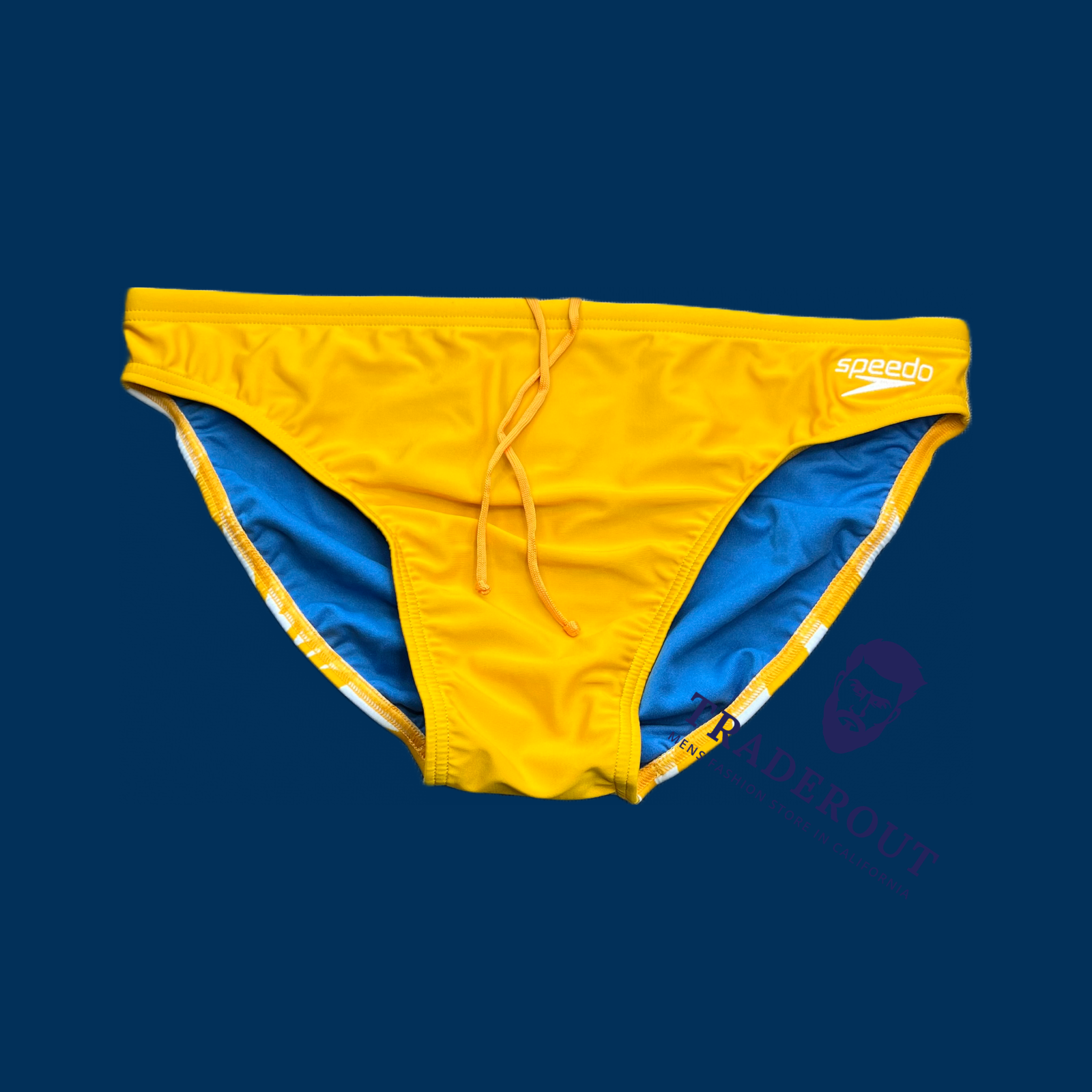 Speedo Men yellow with bum logo swim Brief Swimwear size 32 34 36 | eBay