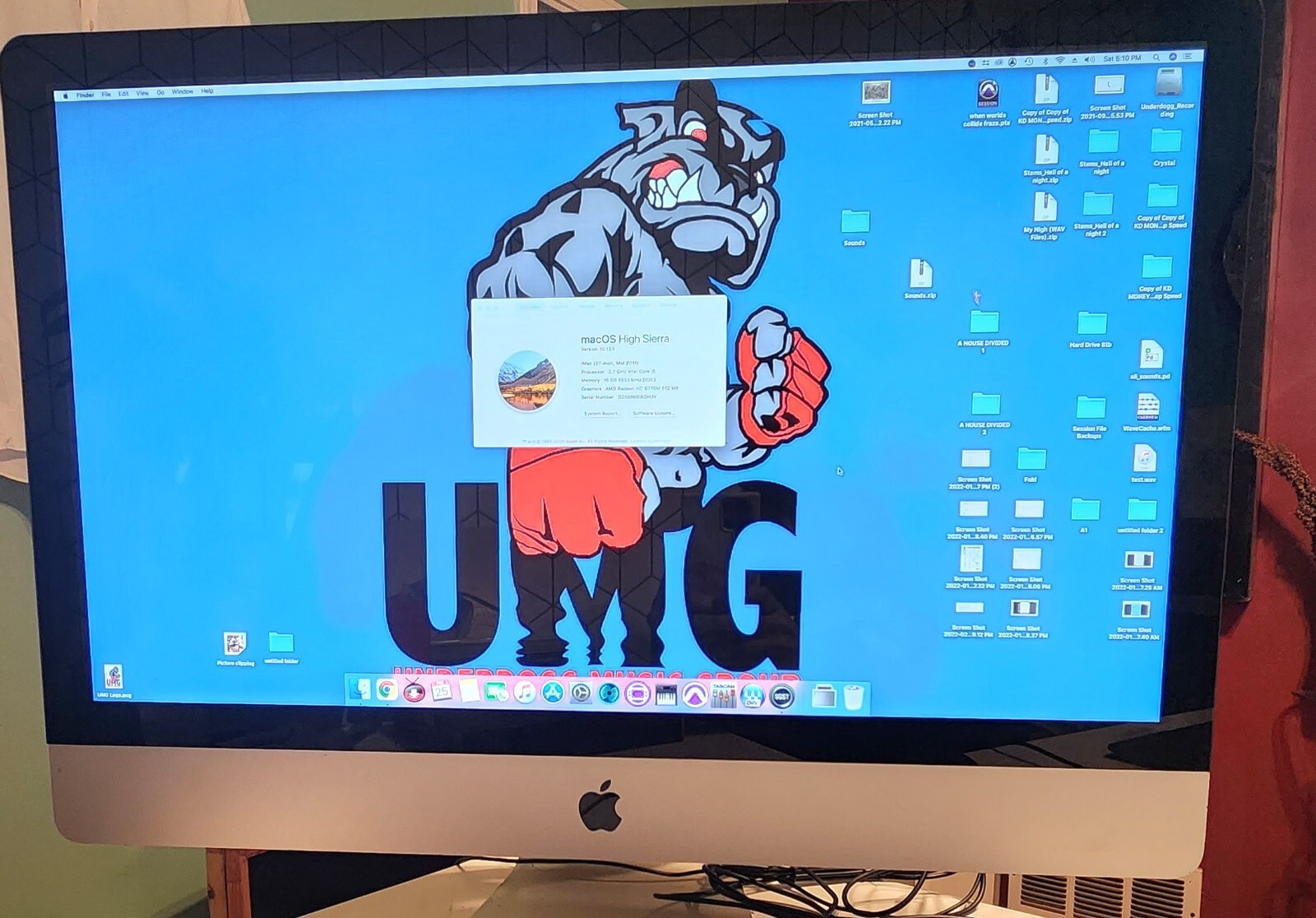 Mac OS High Sierra IMac 27 Mid 2011 2 7 GHZ Intel Core I5 16GB CD