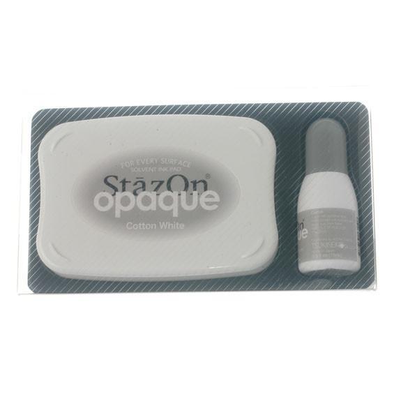 StazOn Opaque Ink Pad Reinker Cotton White Tsukineko Sz110 R for sale ...