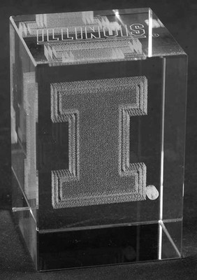 Dynasty Gallery Collegiate Cube Paperweight University Of Illinois ...