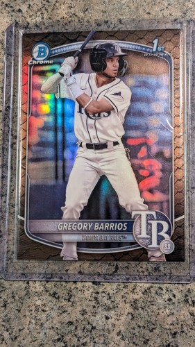 2025 Bowman Chrome Gregory Barrios Reptilian Refractor - Bowman 1st | eBay