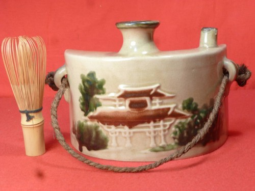 Ryukyu Tsuboya Ware Okinawa Folk Art Dachi Bin Traditional Sake Bottle ...