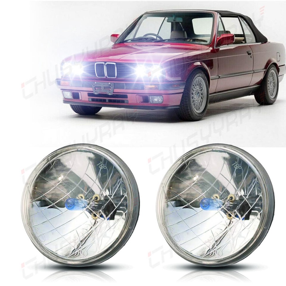 2 Pair 5.75" 5-3/4" Round Headlights For GMC C15/C1500 1961-1972 Pickup ...