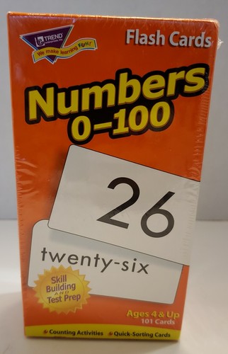 Learning Numbers is Easy w/TREND FLASH CARDS NUMBERS 0-100 101/BOX Ages ...