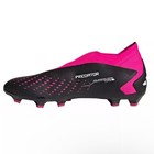 Adidas Predator Accuracy.3 Laceless Firm GW4597 Black/Pink Soccer ...