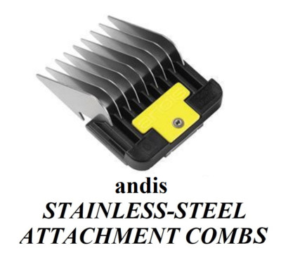 ANDIS Stainless Steel 5/8"(16mm)#0 CLIPPER BLADE GUIDE COMB Universal ...