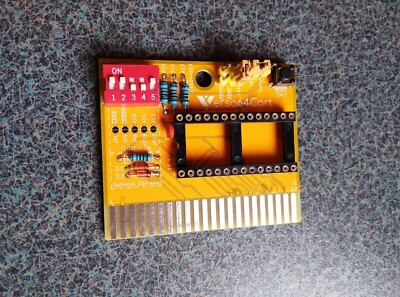 C64 cart Versa64Cart Commodore 64 128 Fully assembled Cartridge ORANGE ...