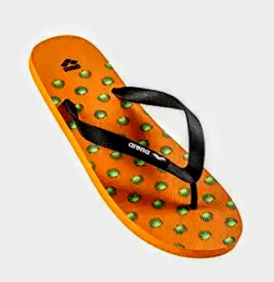 😎Arena Unisex Adult ⛱️ Flip Flop Fun Tangerine BEACH DAYS COMING! 🏖️💰 ...
