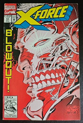 X-Force #13 1992 Marvel "Blowout!" Cable Domino Mark Pacella | eBay