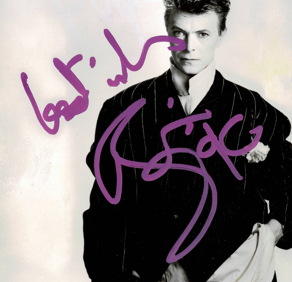 David Bowie Autographed Signed Original 8x10 EMI Promo Photo AMCo COA ...