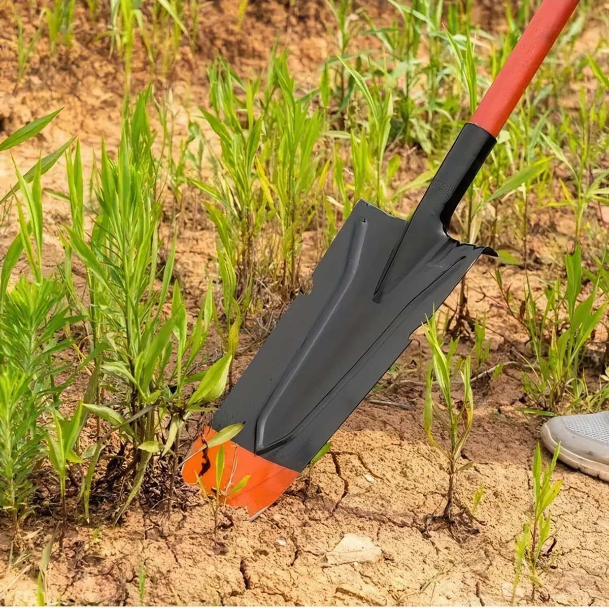 Digging Spade Shovel For Digging, 45cm Garden Sword Shovel Root Cutter ...