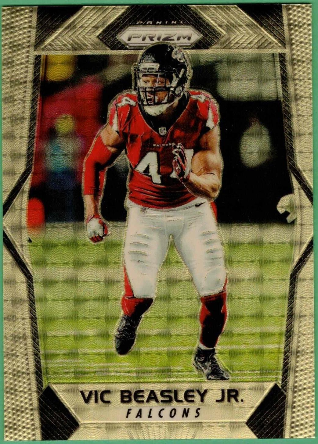 2017 Panini Prizm - Vic Beasley #196 Gold Vinyl Prizm /5 for sale ...