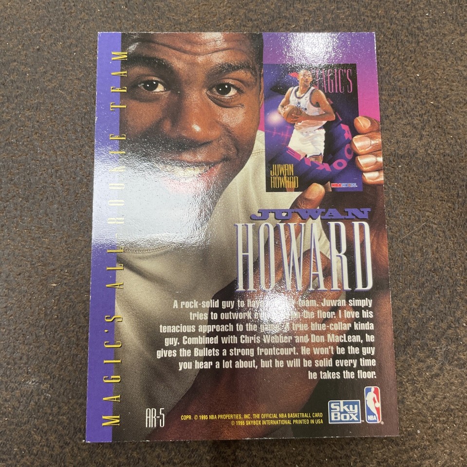Juwan Howard 1994-95 NBA Hoops Magic's All-Rookie Team #AR-5 Basketball ...