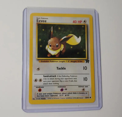 Pokemon Card Eevee 55/82 Team Rocket Unlimited LP-NM | eBay