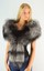 Selected Saga Furs Silver Fox Shoulder Wrap Scarf Boa Stole Wristbands ...