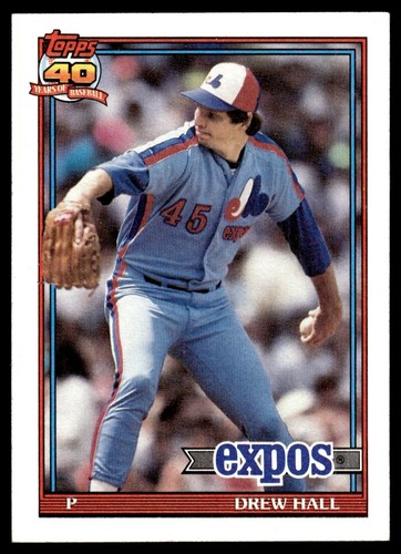 1991 Topps Drew Hall Montreal Expos #77 13815 | eBay