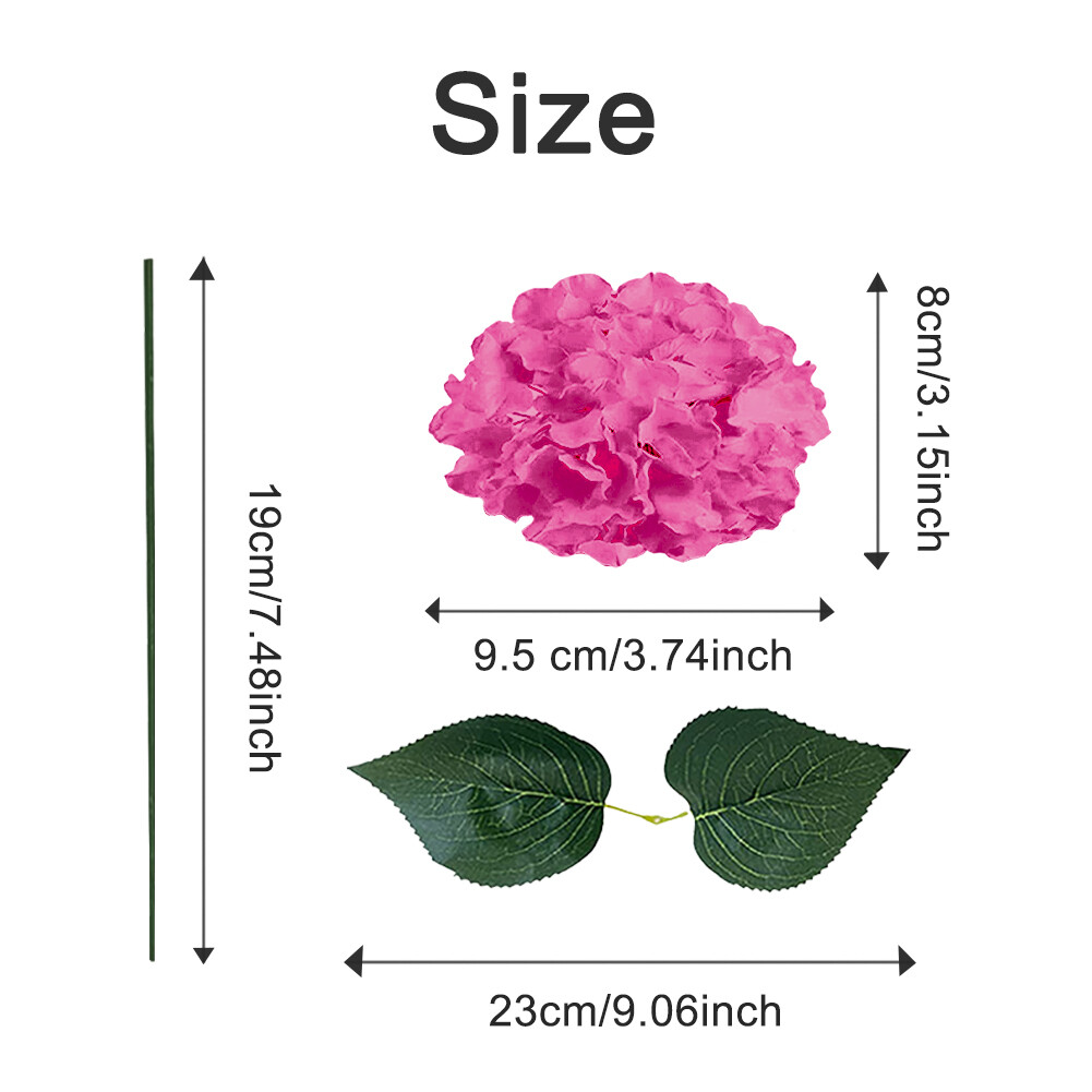 Wedding Bouquet Hotel Decoration Hand Made Hydrangea Artificial Flowers ...