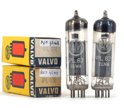MATCHED PAIR PL82 VALVO NOS BRITISH Tube Lampe TSF Valve 진공관 真空管 Röhre ...