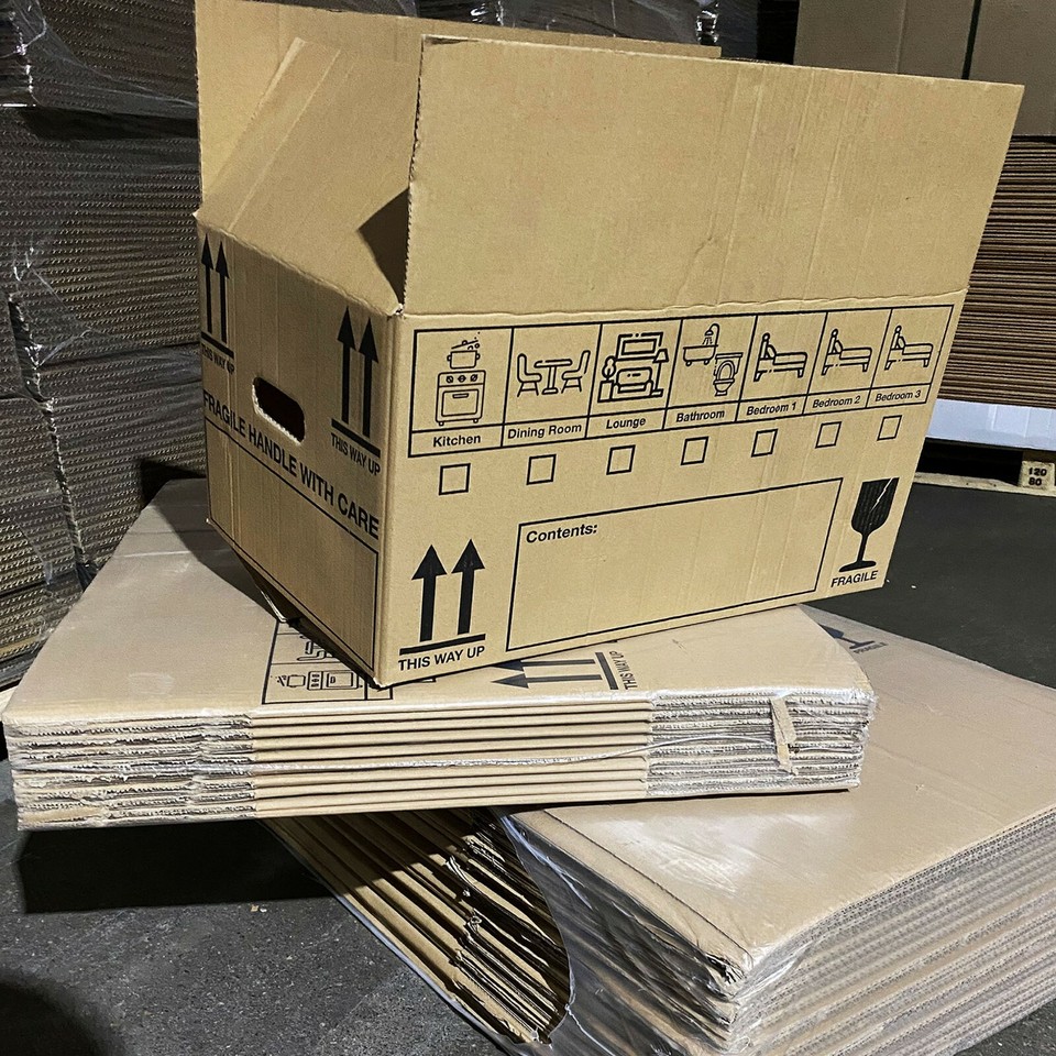 LARGE USED Cardboard Boxes House Moving- Removal Packing box CHEAP ...