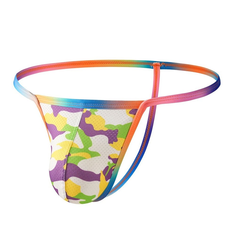 Men G-string Camouflage Mesh For Bedroom For Party Camouflage Print Low ...