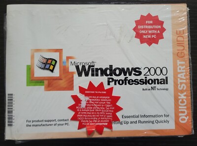 Microsoft Windows 2000 Professional w/ SP3 Built on NT Technology | eBay
