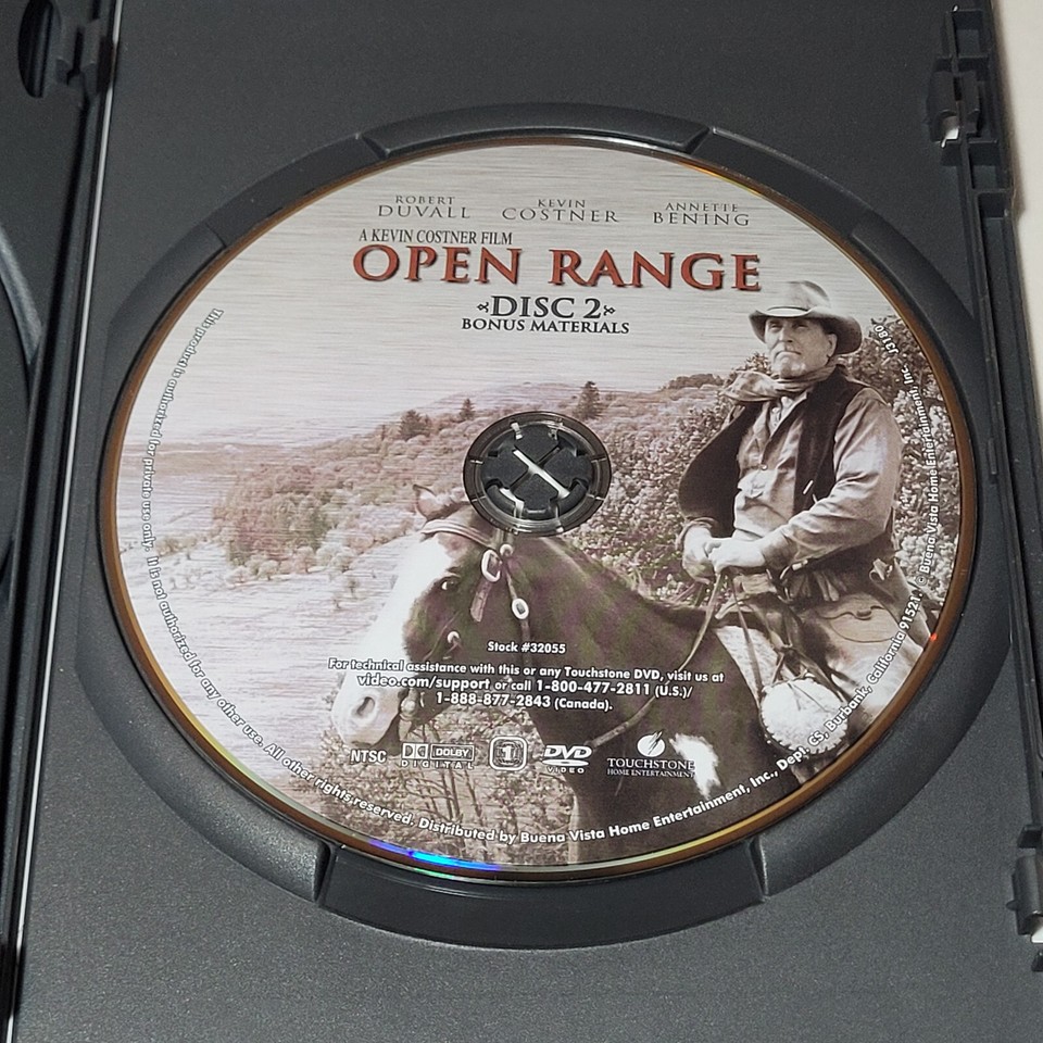 Open Range (DVD, 2003) Kevin Costner Robert Duvall Annette Bening Free ...
