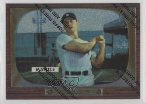 1996 Topps Commemorative Reprints Finest Mickey Mantle (1955 Bowman) #5 ...
