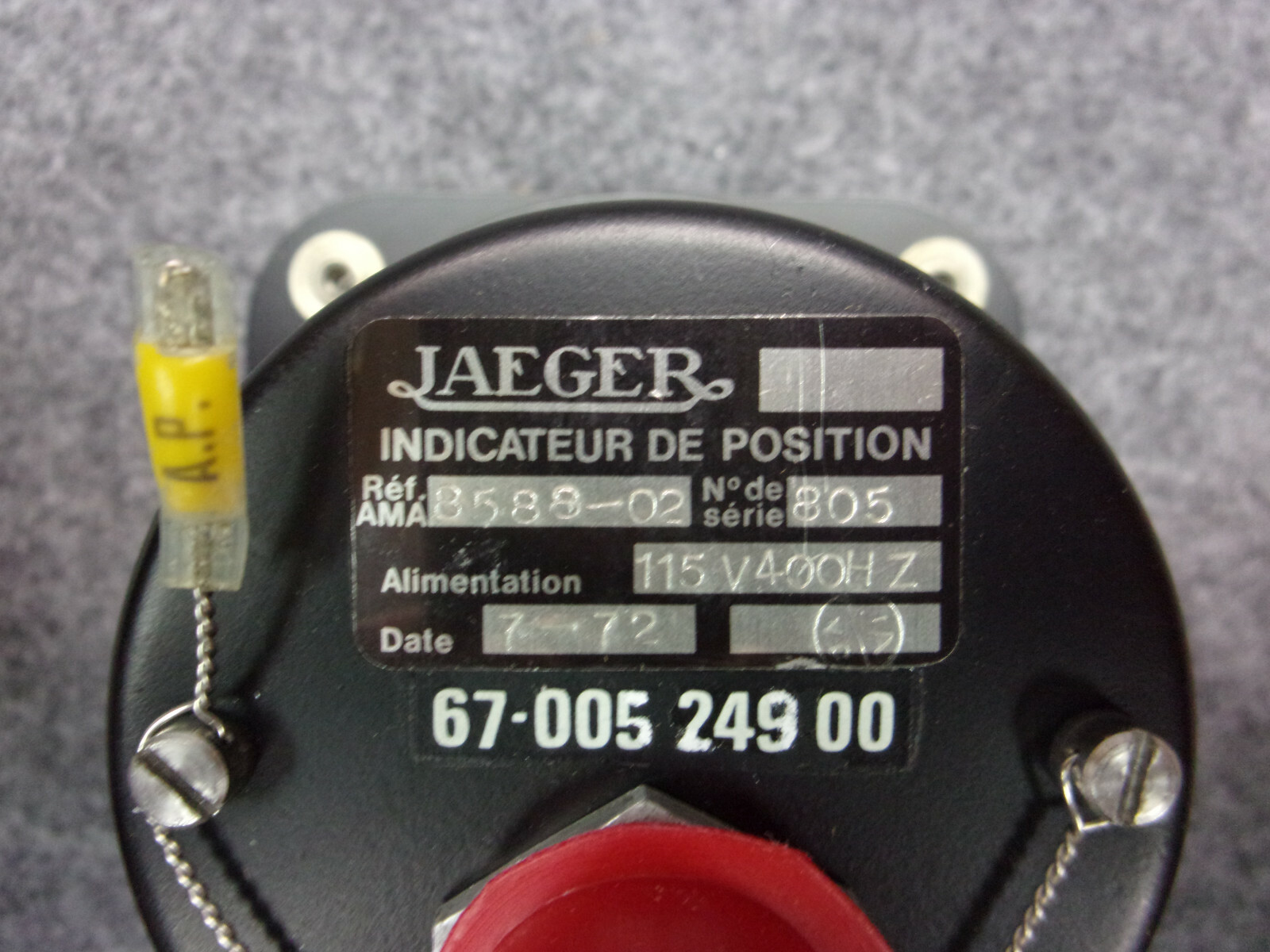 Jaeger Rotor Pitch Indicator P/N 8588-02 67-005-249-00 (Serviceable w ...
