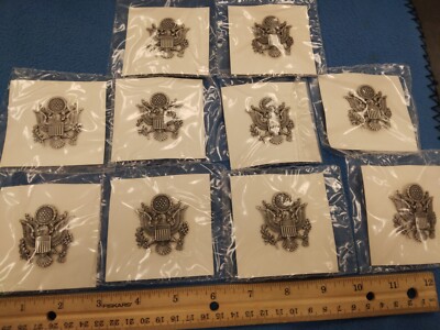 LOT OF 10 - US AIR FORCE CAP BADGES BERET INSIGNIA FEMALE COMMISSIONED ...