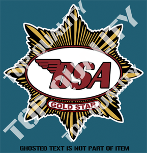 BSA GOLD STAR DECAL STICKER BOBBER BSA VINTAGE MOTO MOTORCYCLE DECALS ...
