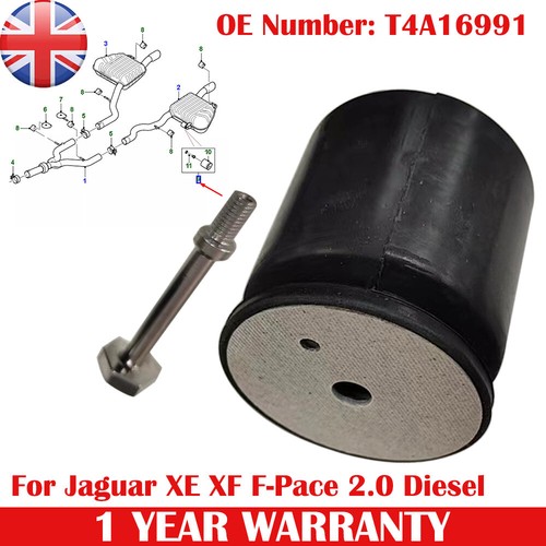 Rear Exhaust Rubber Damper For Jaguar XE XF F-Pace 2.0 Diesel 2016-on ...