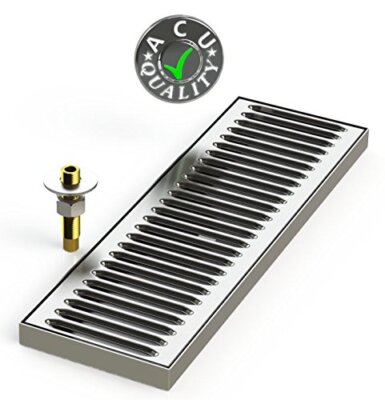 ACU Surface Mount Drip Tray with Drain - Stainless Steel, 16" Length | eBay