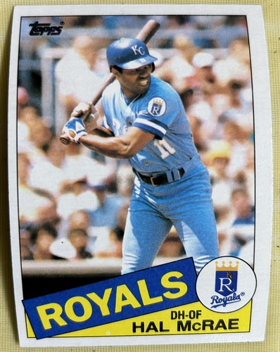 1985 Topps Hal McRae Baseball Card #773 Royals DH-OF EXMT Corner Ding O ...
