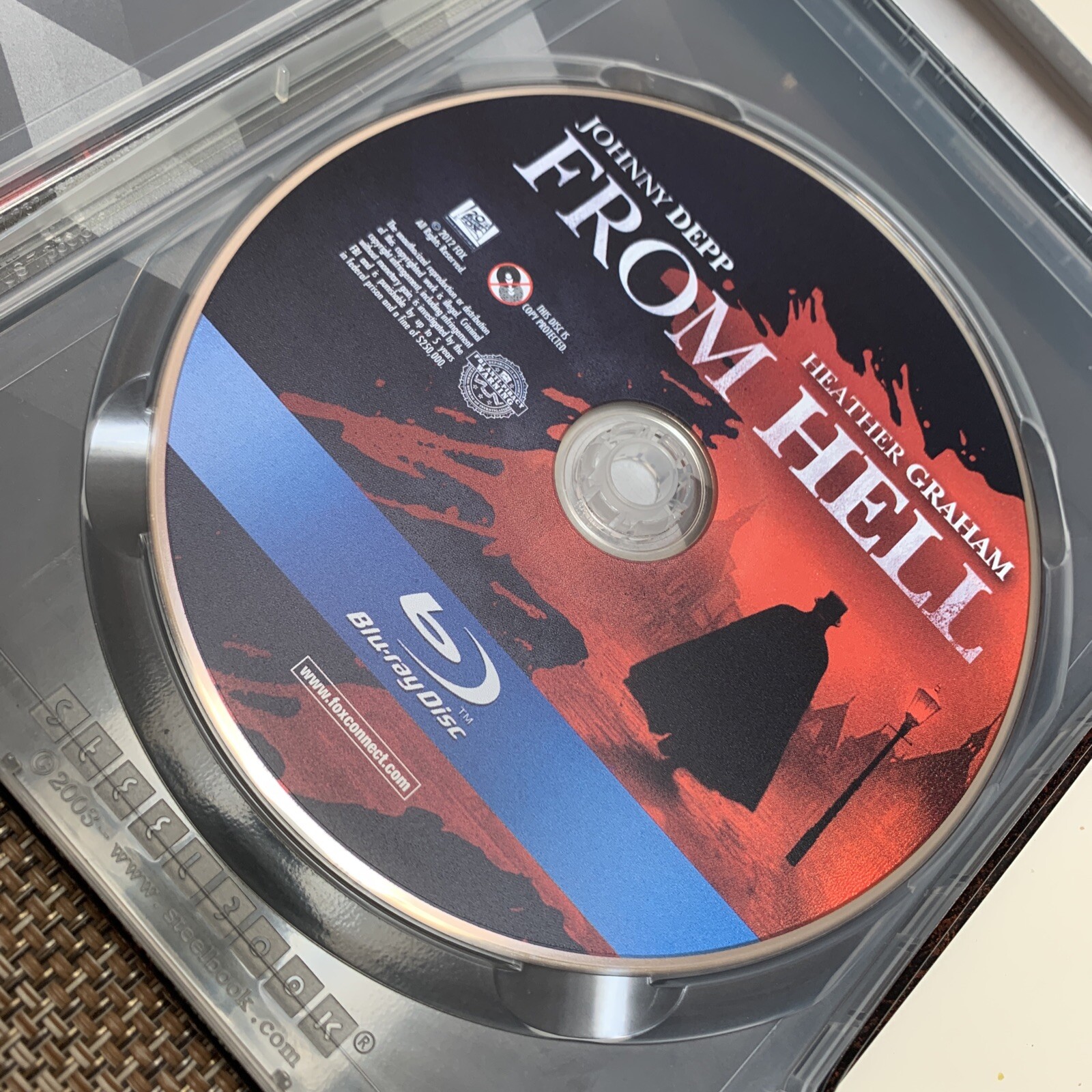 From Hell Limited Edition Blu-Ray Steelbook Johnny Depp, Heather Graham ...