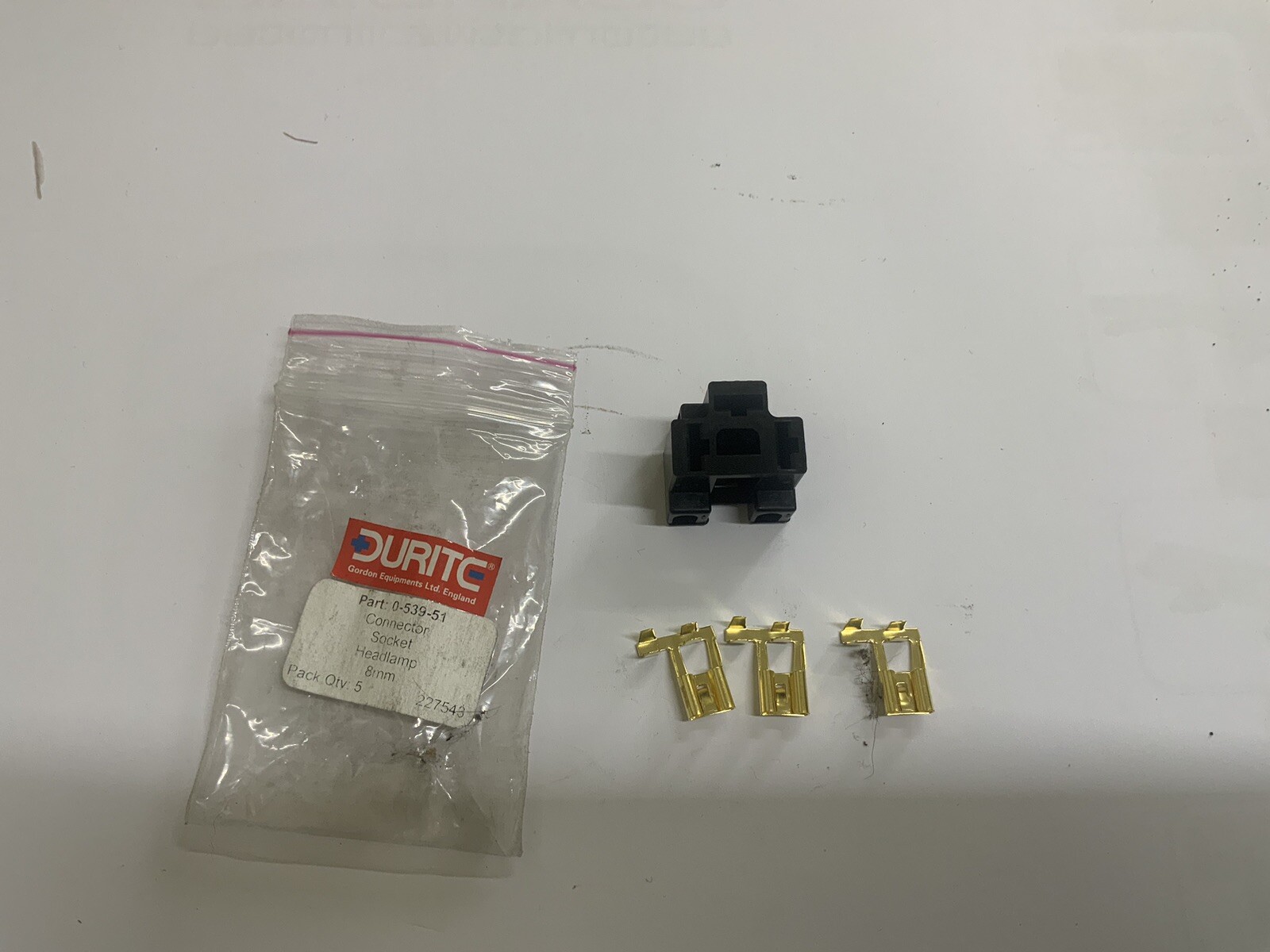 H4 Headlight Bulb Holder Connector Kit 3 Pin Durite 0-539-51 Pair for ...