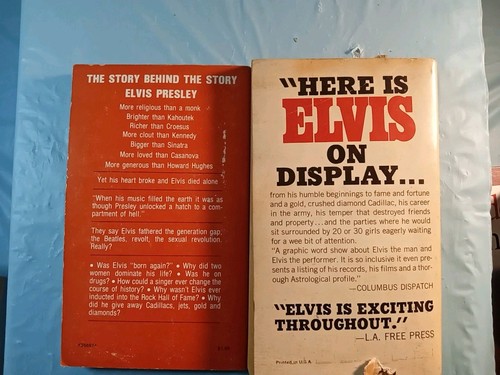 Lot of 4 Vintage Elvis Presley Books Archives Tributes Career Pictures ...