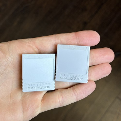 2x For Parts Official Nintendo Gamecube Memory Card 59 Blocks DOL-008 ...