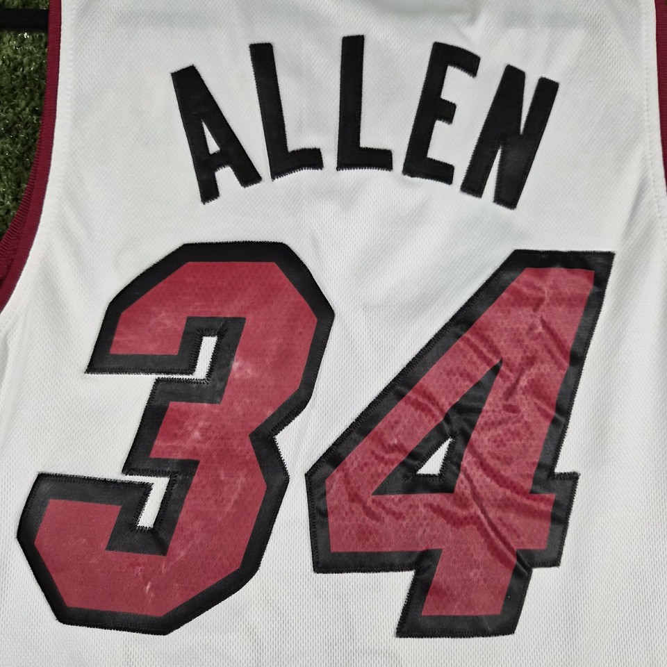Ray Allen Miami Heat #34 Adidas NBA Swingman Jersey Men’s Large White ...