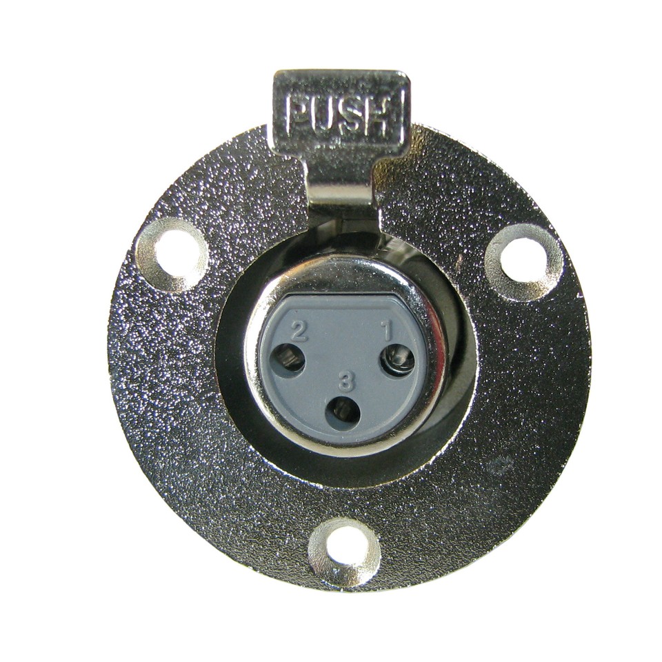 3pin female XLR BOX SURFACE PANEL MOUNT JACK PLUG microphone mic cable ...