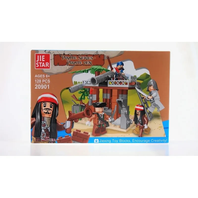 Pirates Den Building Block Set Caribbean Pirate Play Set Pirate Mini ...
