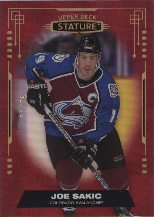 2021-22 Upper Deck Stature - Joe Sakic #37 Red /75 for sale online | eBay