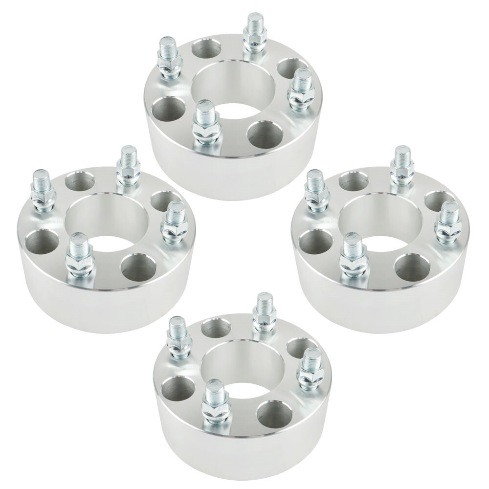 2" Wheel Spacers 4x101.6 1/2"x20 Silver For GO GO Club Cars Golf Carts ...