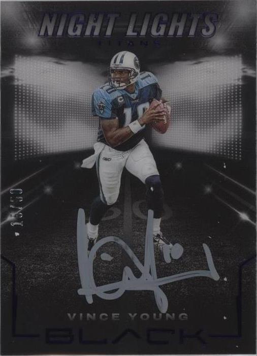 2023 Panini Black - Night Lights Signatures Vince Young #NLS-VY /99 (AU ...