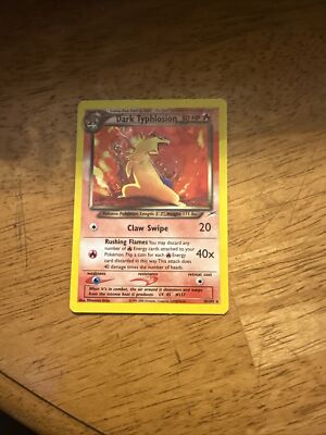 Pokémon TCG Dark Typhlosion Neo Destiny 10/105 Holo Rare | eBay