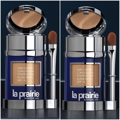 2 LA PRAIRIE SKIN CAVIAR COMPLEXION CONCEALER FOUNDATION SPF 15 - WARM ...