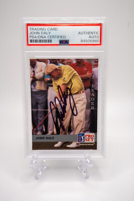 John Daly Auto- Stat Leader Series - PGA Tour Vintage Pro Set 1992 PSA ...