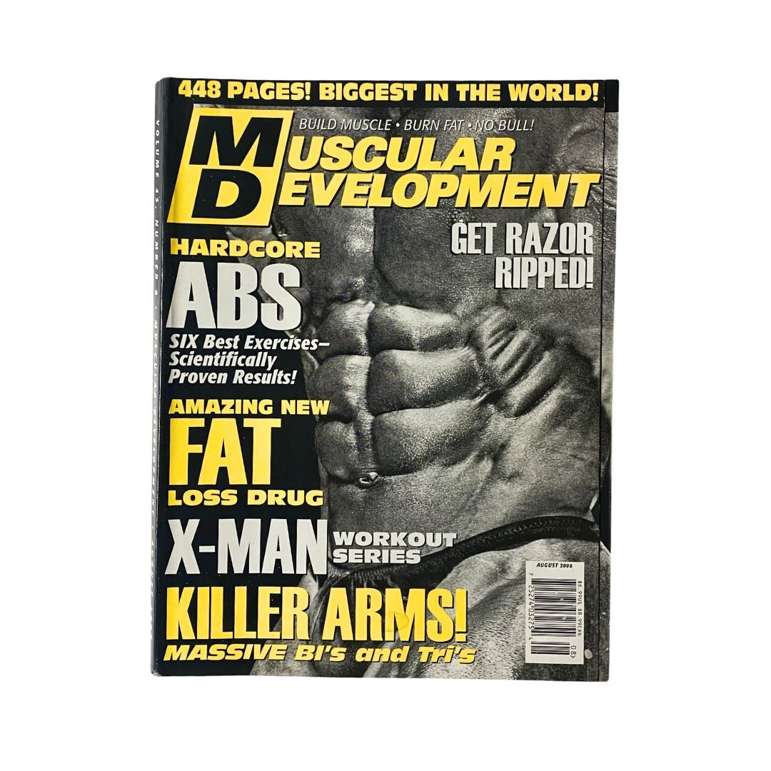 Muscular Development Magazine August 2006 Six Best Exercises for Abs No ...