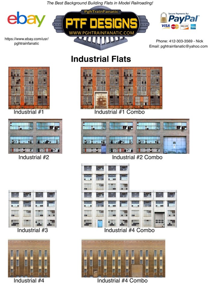 N Scale Scratch Built Industrial #3 Combo Building w/LEDs, Flat/Front ...